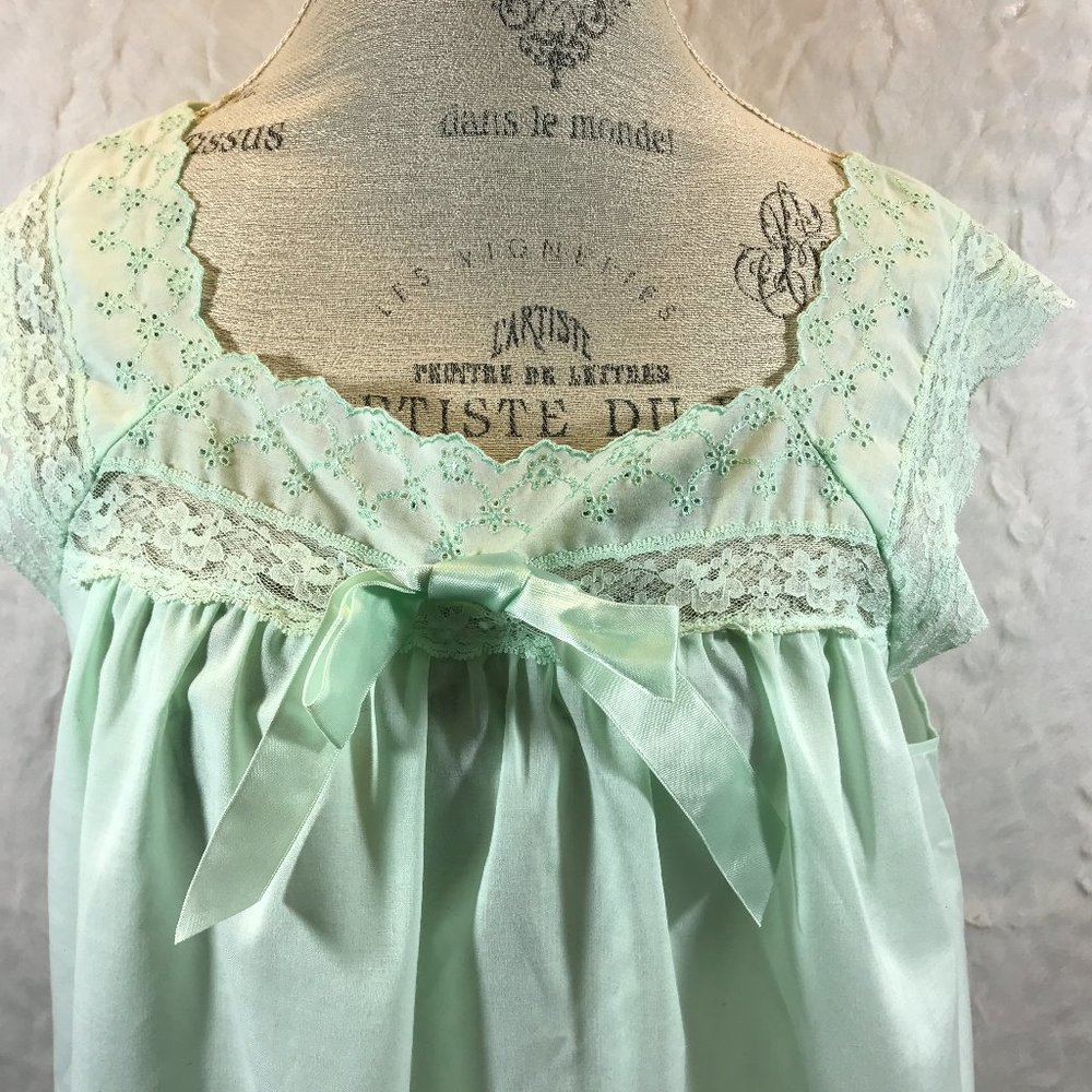 Vintage 60's Nightie Sears Nightgown Sleepwear - Gem